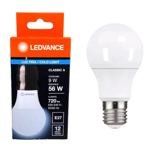 LAMP.LED 9W LUZ FRIA LEDVANCE VALUE CLASSIC – Torres y Liva